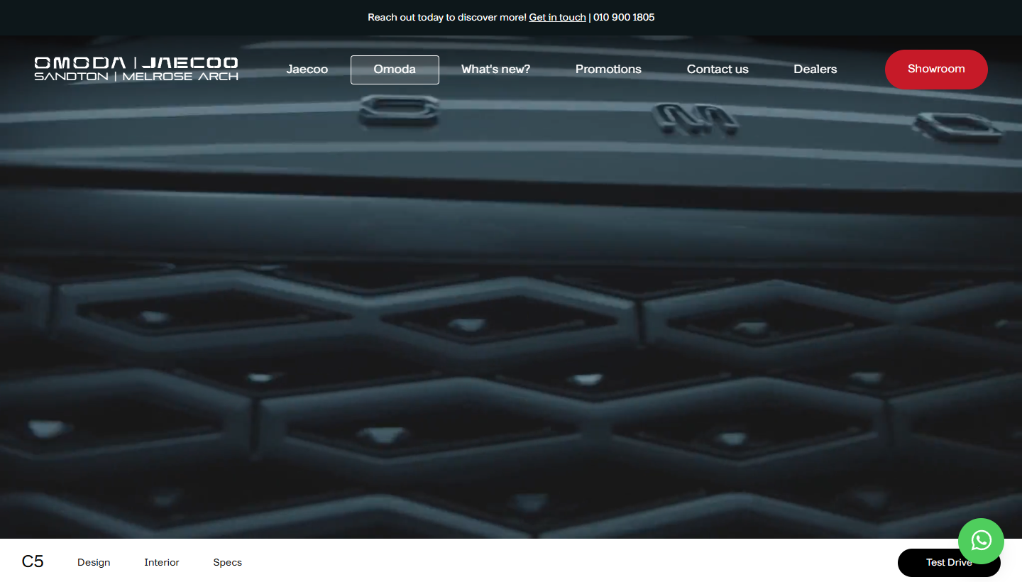 OMODA C5 SUV | Compact Premium Crossover | Sandton & Melrose Arch